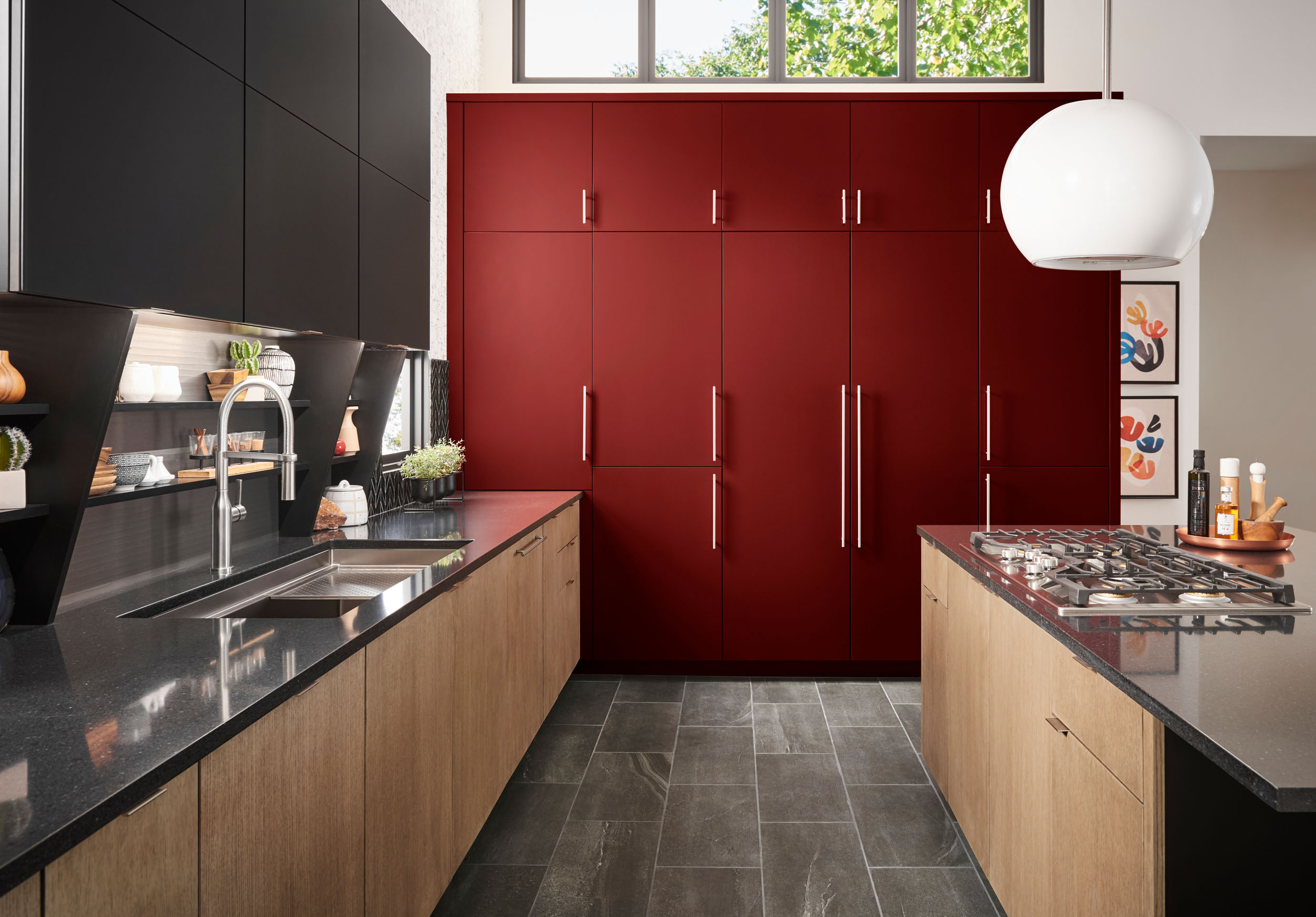 Motorized Automatic Verical Lift Wall Kitchen Cabinet Doors | Design-Craft